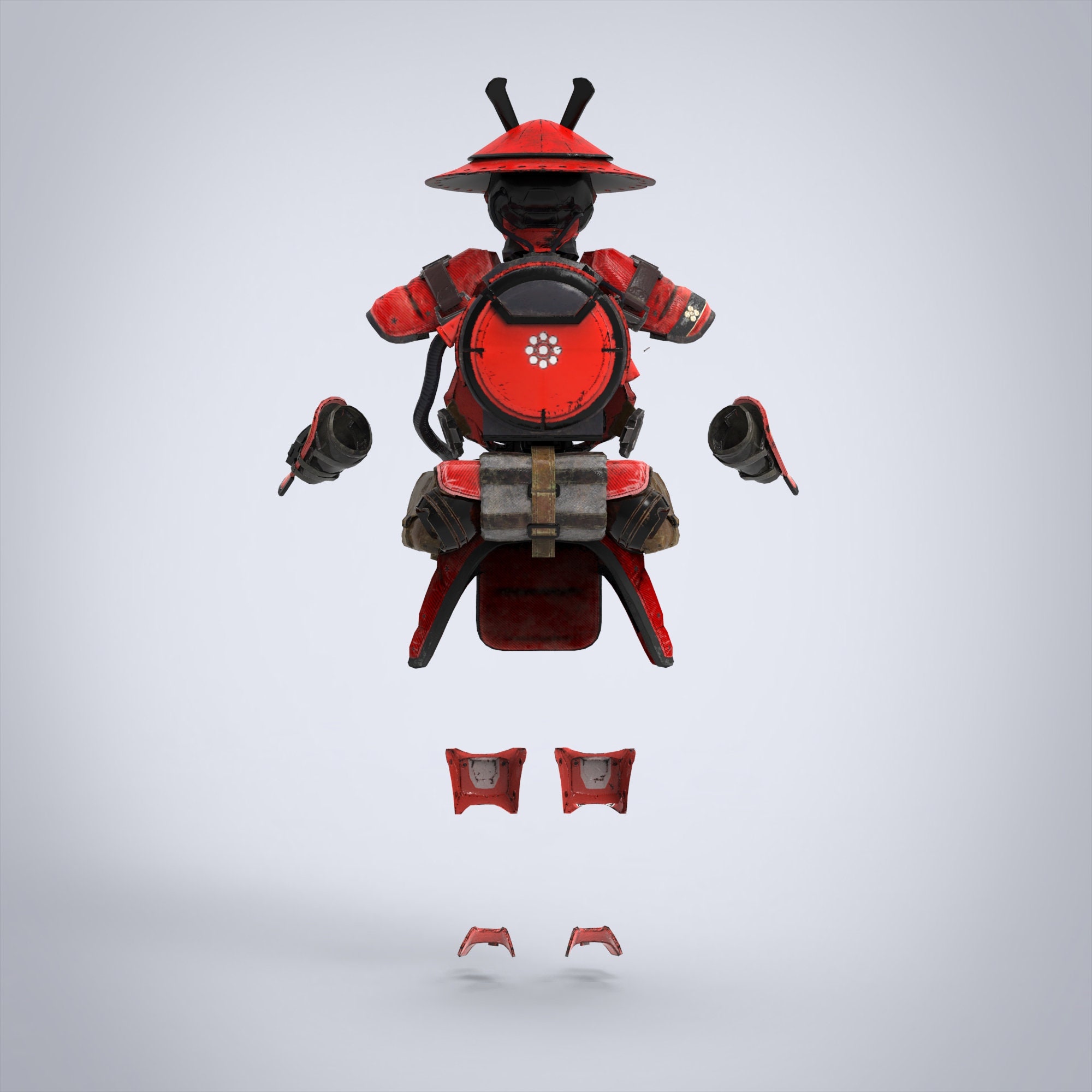 Bloodhound Samurai Royal Guard Full Wearable Armor With Helmet Template ...
