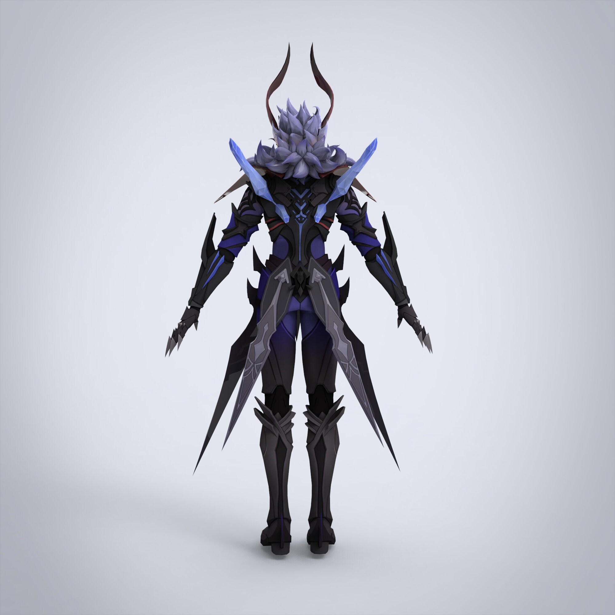 Tartaglia Full Wearable Armor With Mask and Weapon Template for EVA ...