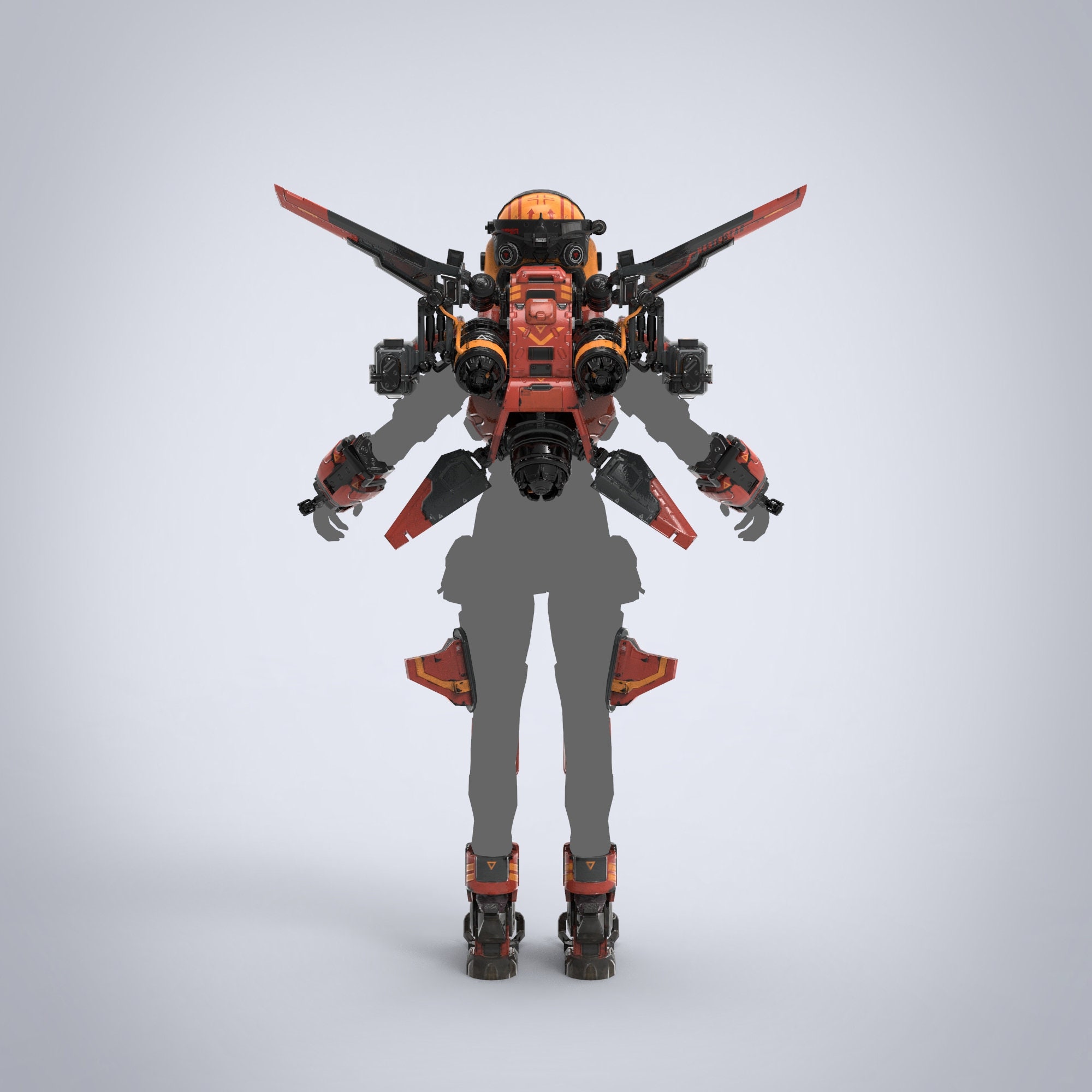 Valkyrie Birthright Full Wearable Armor With Helmet Template for EVA ...