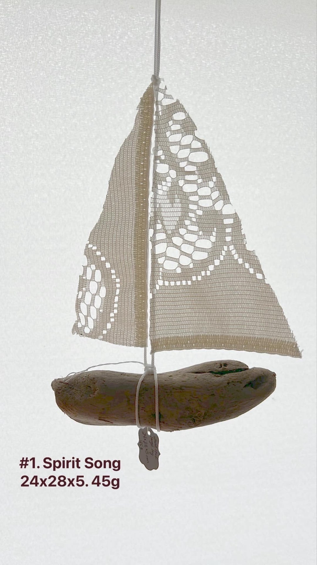 Driftwood Sailboats, Hanging Ornaments Lace/nautical Charts/linen Sails ...