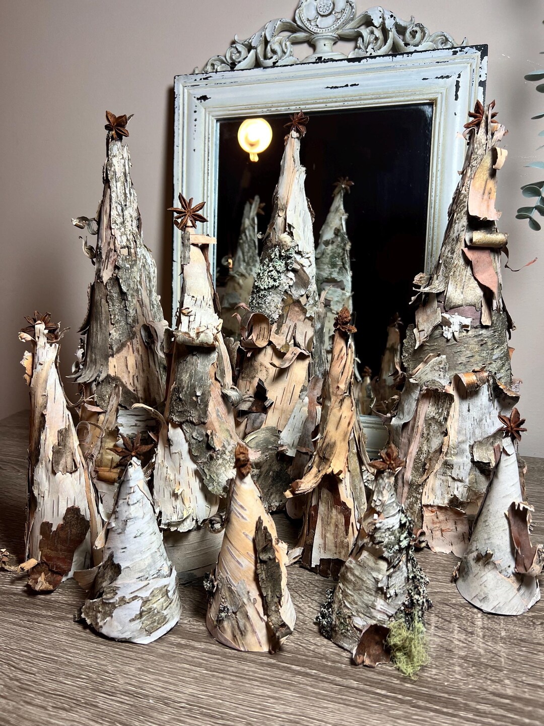 Birch Bark Trees Medium-large Natural Decoration or Gift, Woodland ...