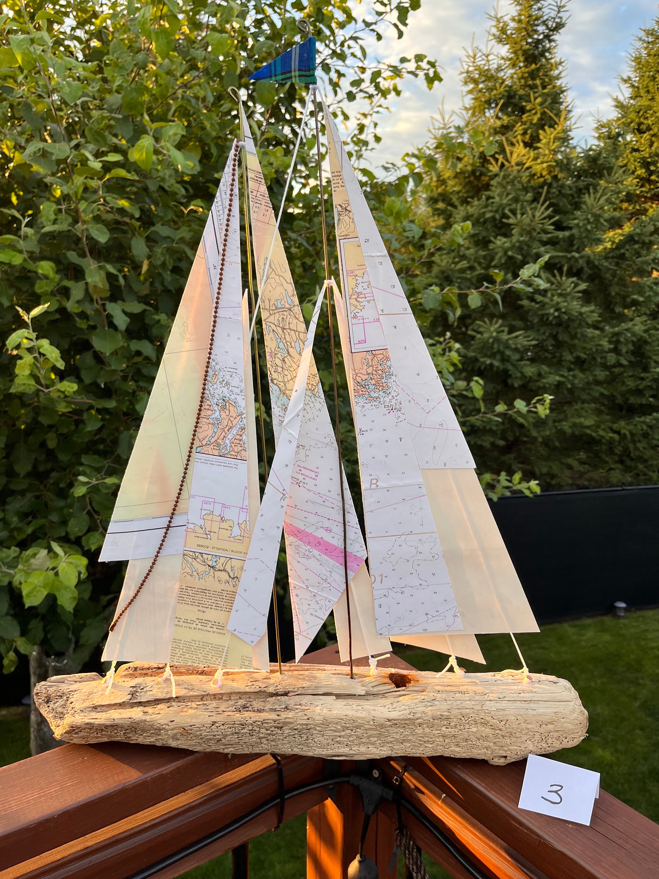 Driftwood Sailboat Art sea Dancer Nautical Decor Natural Display for ...