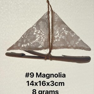Driftwood Sailboats, Hanging Ornaments Lace/nautical Charts/linen Sails ...