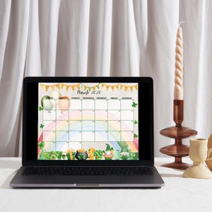Editable March Calendar 2026, St. Patrick's Day Fillable March Calendar ...