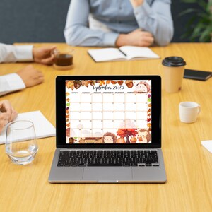 EDITABLE September 2025 Calendar, Beautiful Fall Autumn Calendar 2025 ...