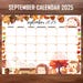 EDITABLE September 2025 Calendar, Beautiful Fall Autumn Calendar 2025 ...