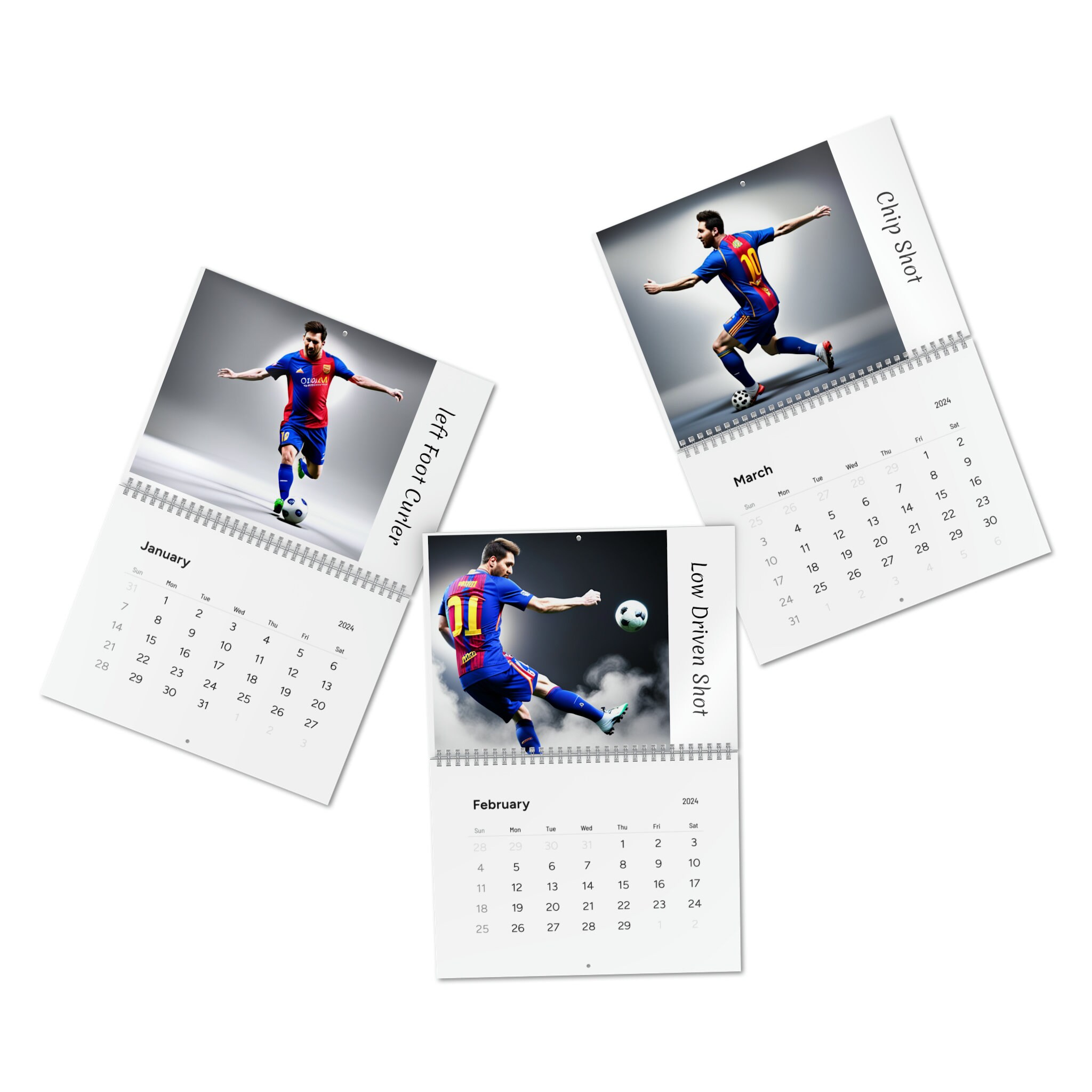Buy Messi Calendar 2024, Soccer Calendar 2024, Football Calendar 2024 ...
