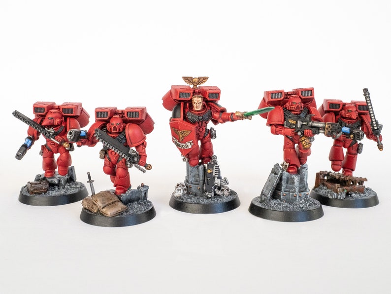 Warhammer 40K / Kill Team Blood Angels Assault Squad Well - Etsy