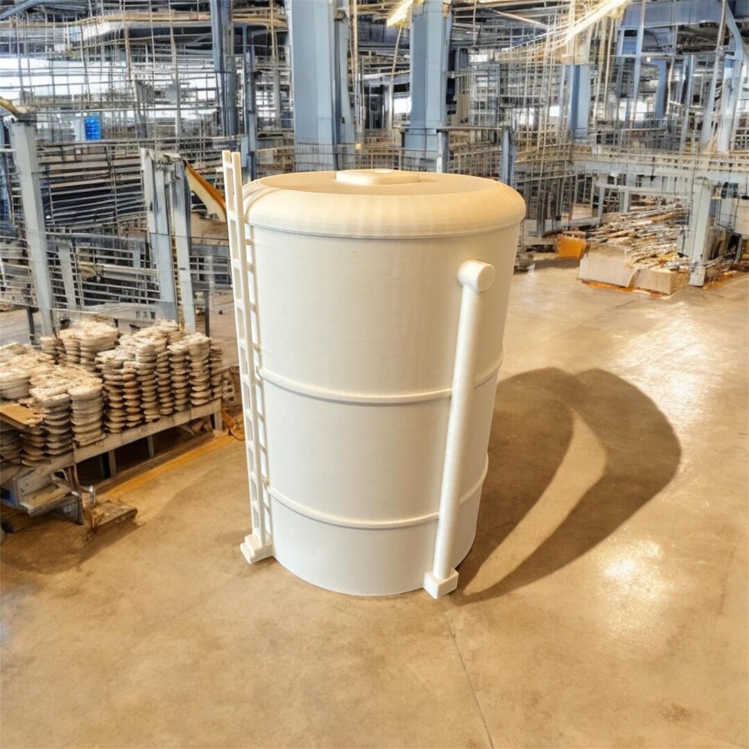 Tiny Realm Scale Model Oil Tank: Industrial Diorama Building - Etsy