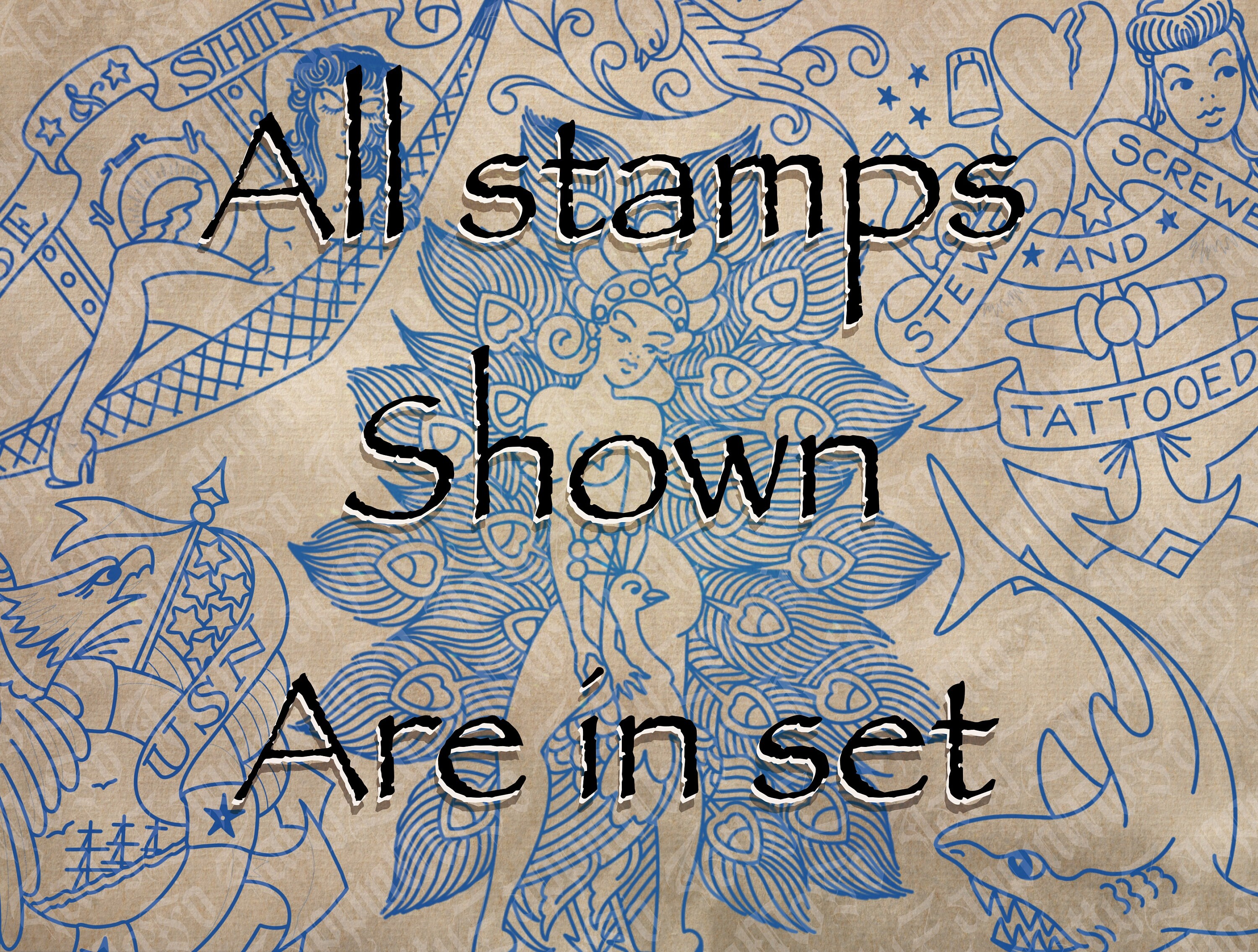 75 Vintage Traditional Reference Stamps for Procreate. - Etsy