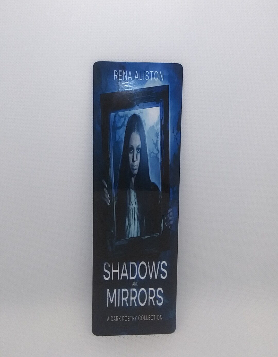 Shadows and Mirrors Book Cover Laminated Bookmark Rena - Etsy