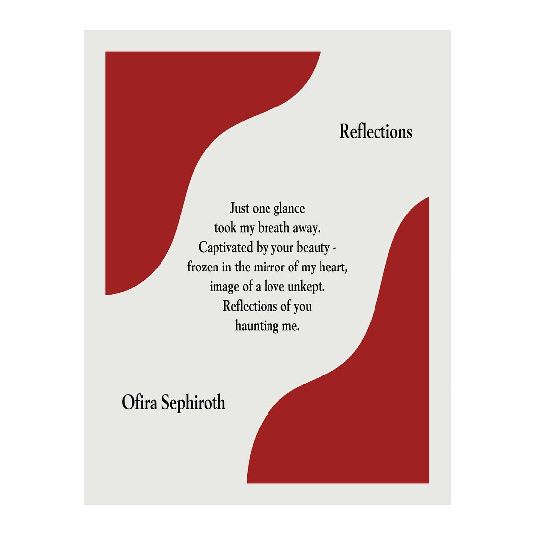 Gothic Poem Art Print "reflections of You" by Ofira Sephiroth (digital ...