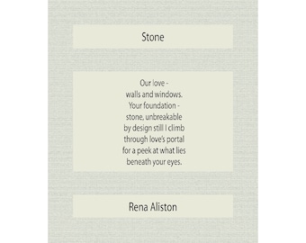 Embrace Me Poem Digital Printable Art Print, Rena Aliston, Wall Art ...