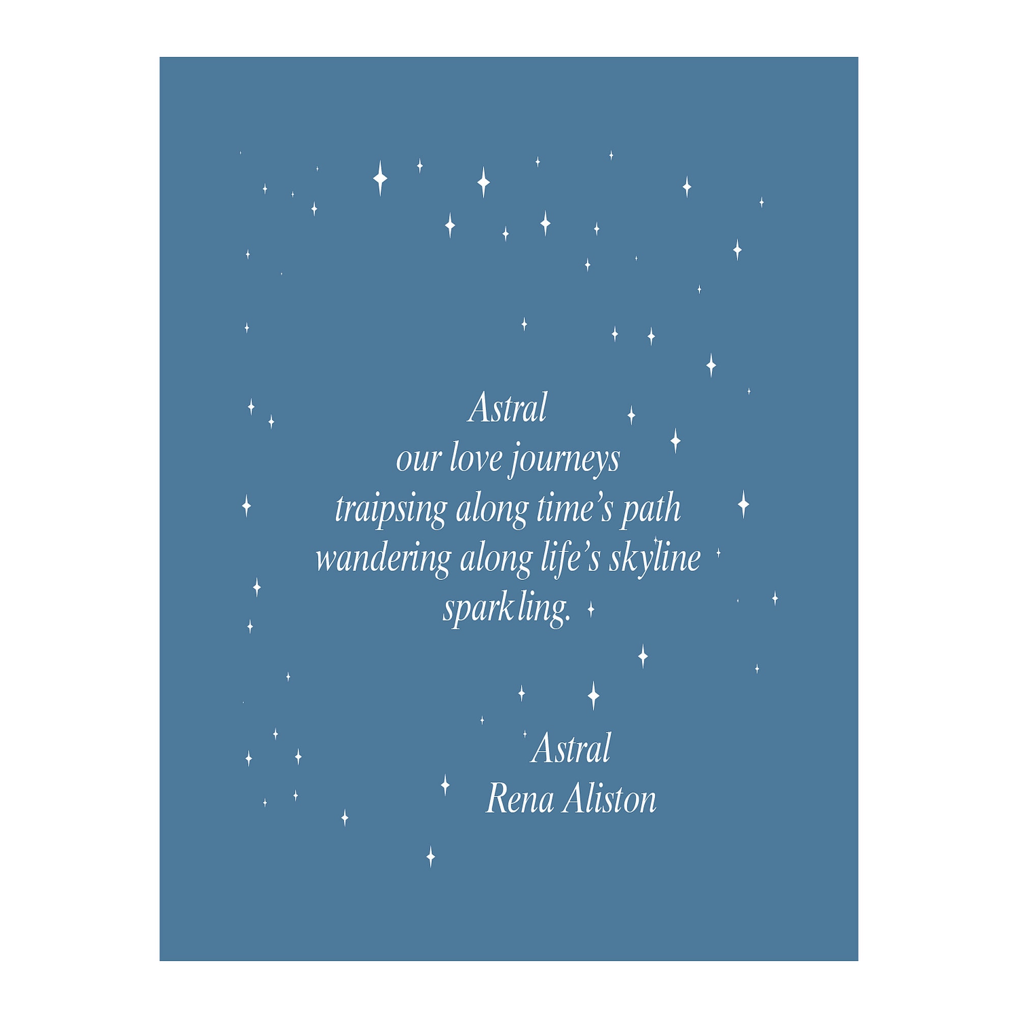 Astral Poem Digital Printable Art Print, Rena Aliston, Wall Art, Ready ...