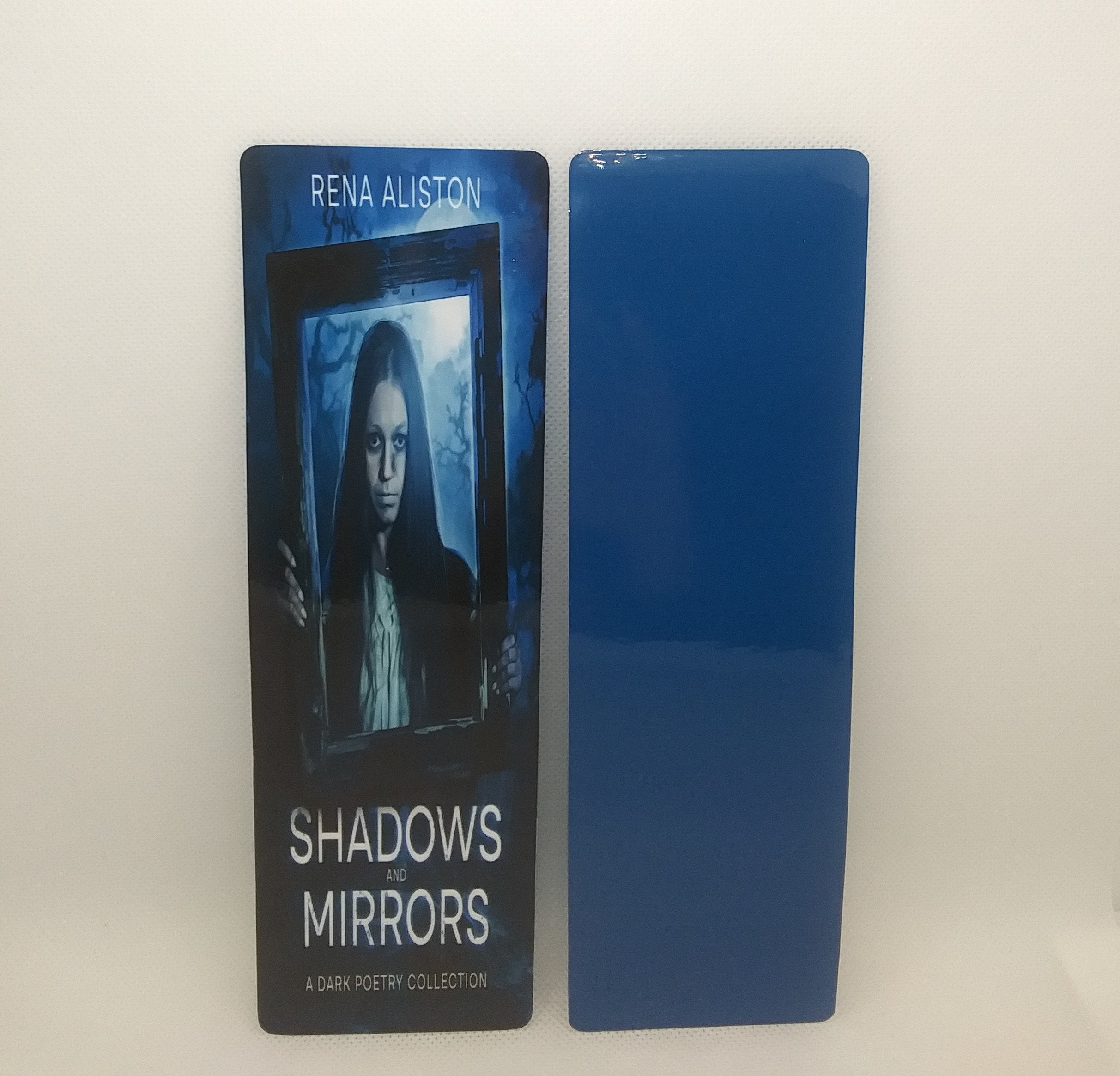 Shadows and Mirrors Book Cover Laminated Bookmark Rena - Etsy