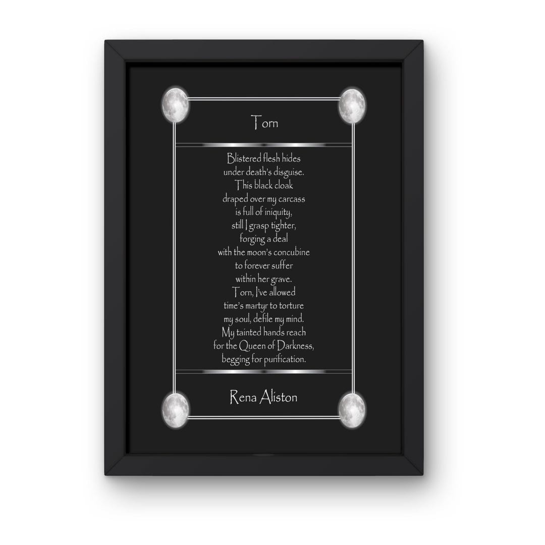 Gothic Poem Art Print "torn" by Rena Aliston - Etsy