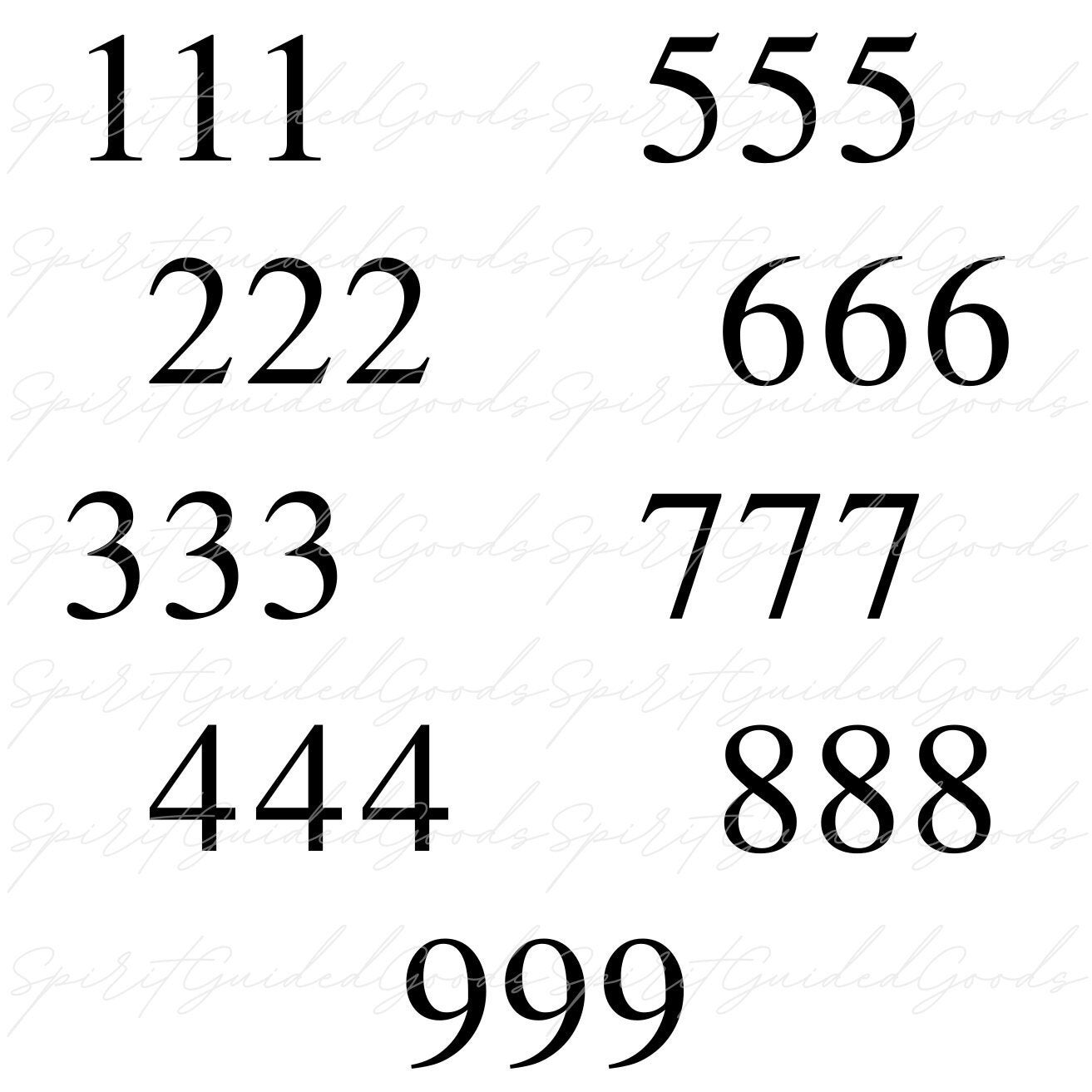 Angel Number SVG Digital Download - Etsy