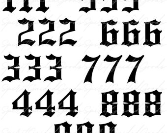 Angel Number SVG Digital Download - Etsy