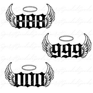 Angel Number SVG Digital Download - Etsy