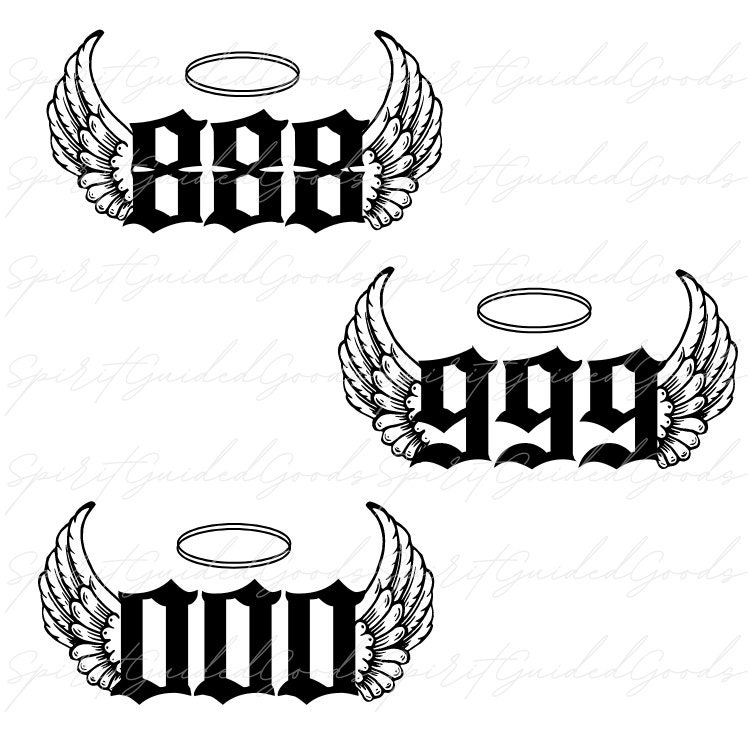 Angel Number SVG Digital Download - Etsy