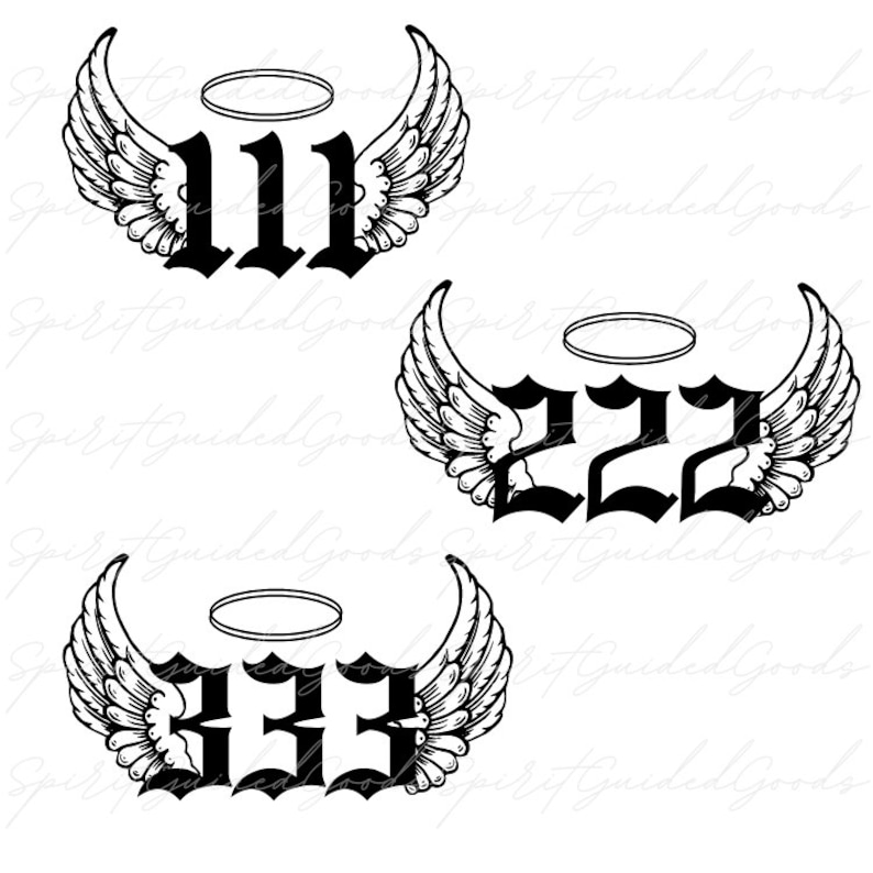 Angel Number SVG Digital Download - Etsy