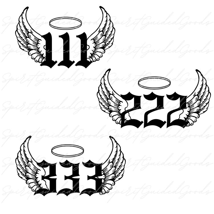 Angel Number SVG Digital Download - Etsy