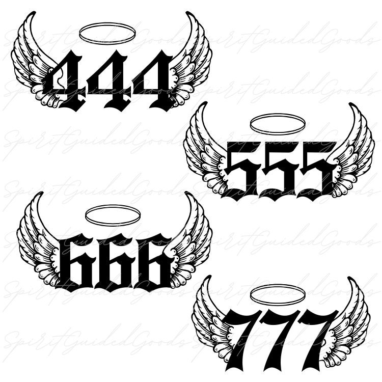 Angel Number SVG Digital Download - Etsy