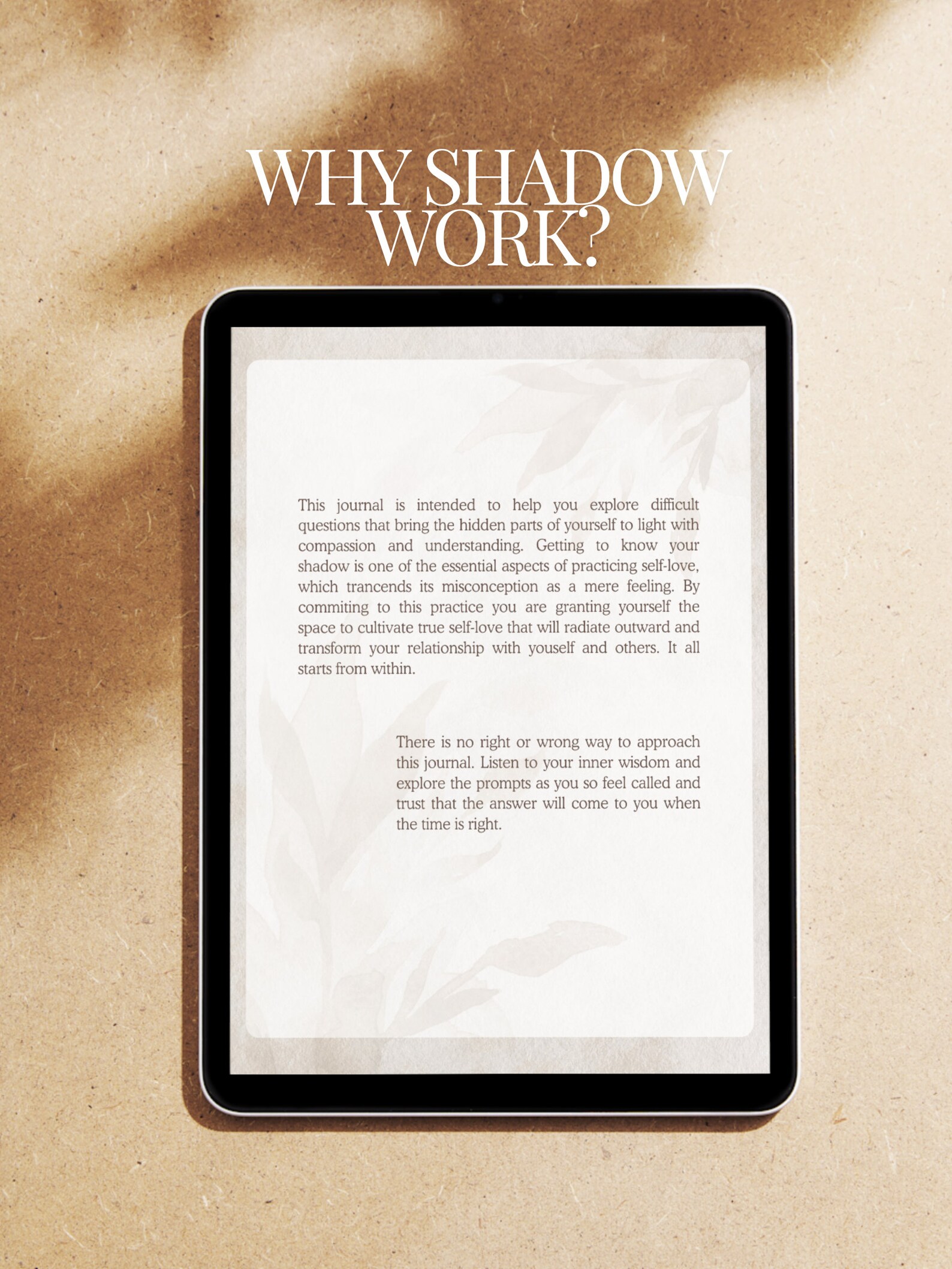 Printable Shadow Work Journal | Healing Journal | Mental Health ...