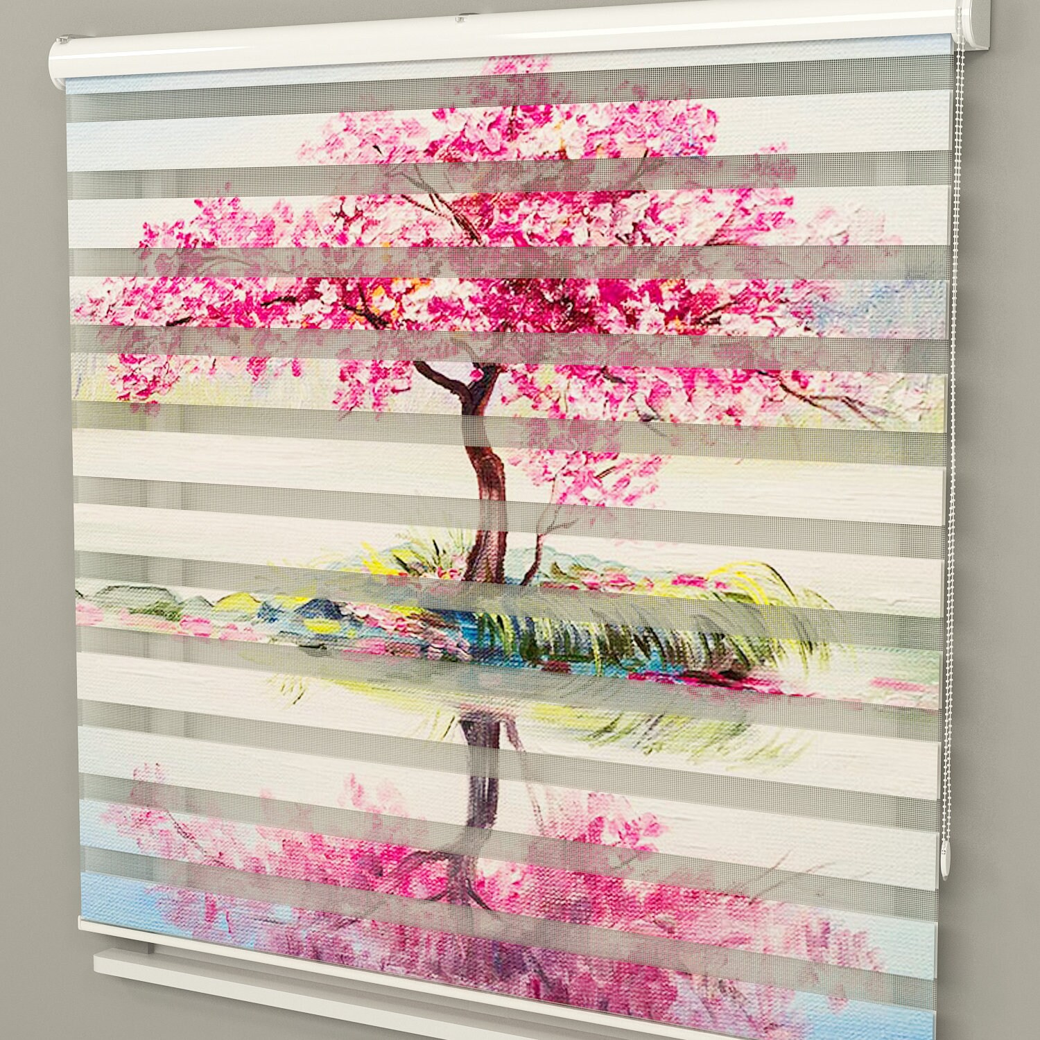 Custom Zebra Roller Blind | Oil Painting Printed, Day & Night Use - Etsy