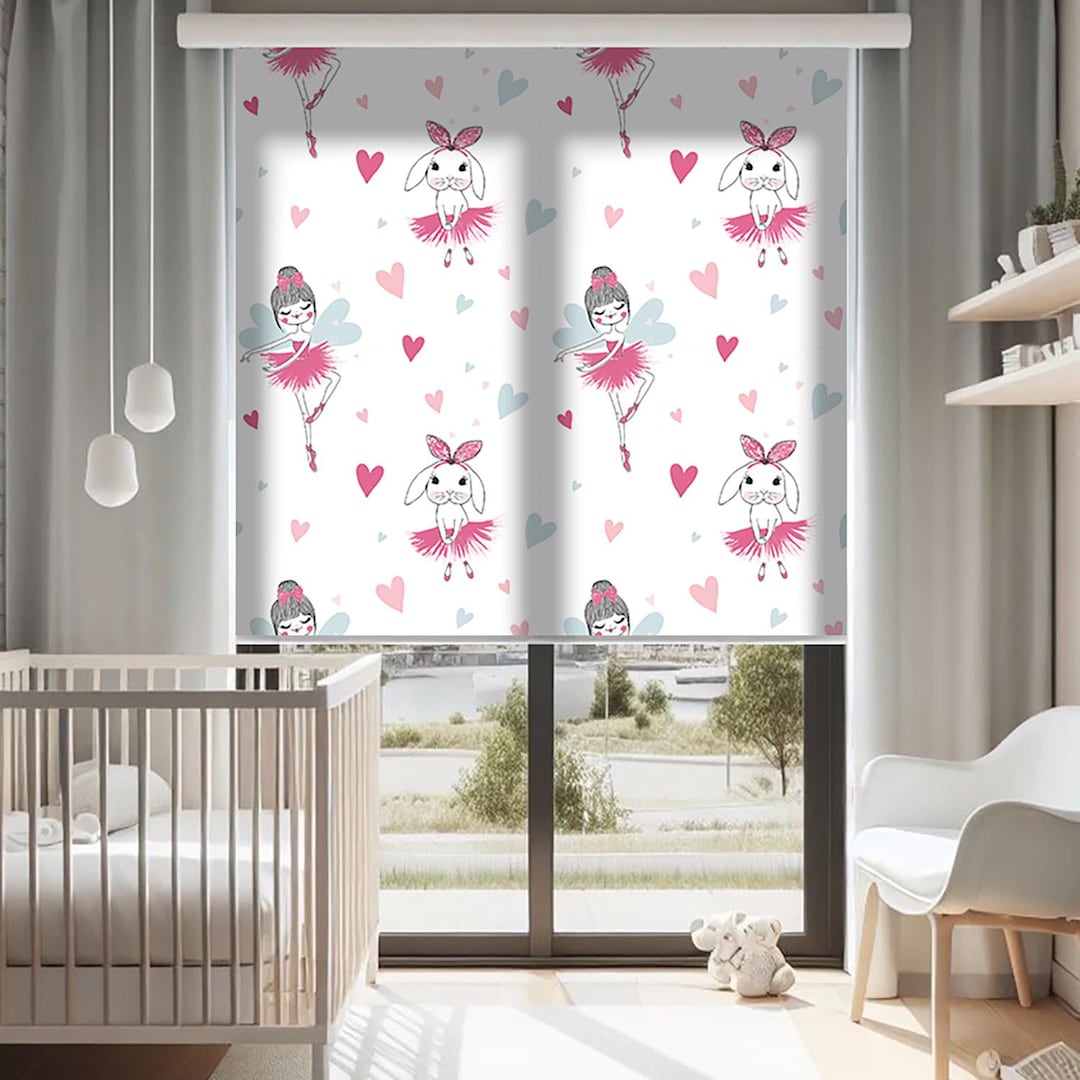 Ballerina Roller Shade: Custom Kids Room Window Blind - Etsy