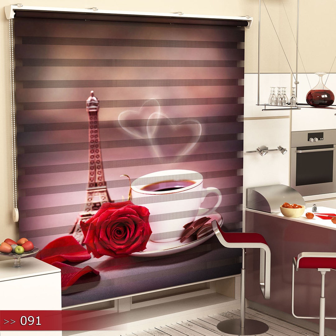 Customizable Zebra Roller Blind: Kitchen & Dining Room Decor - Etsy