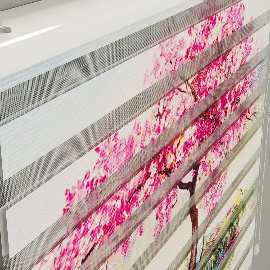 Custom Zebra Roller Blind | Oil Painting Printed, Day & Night Use - Etsy