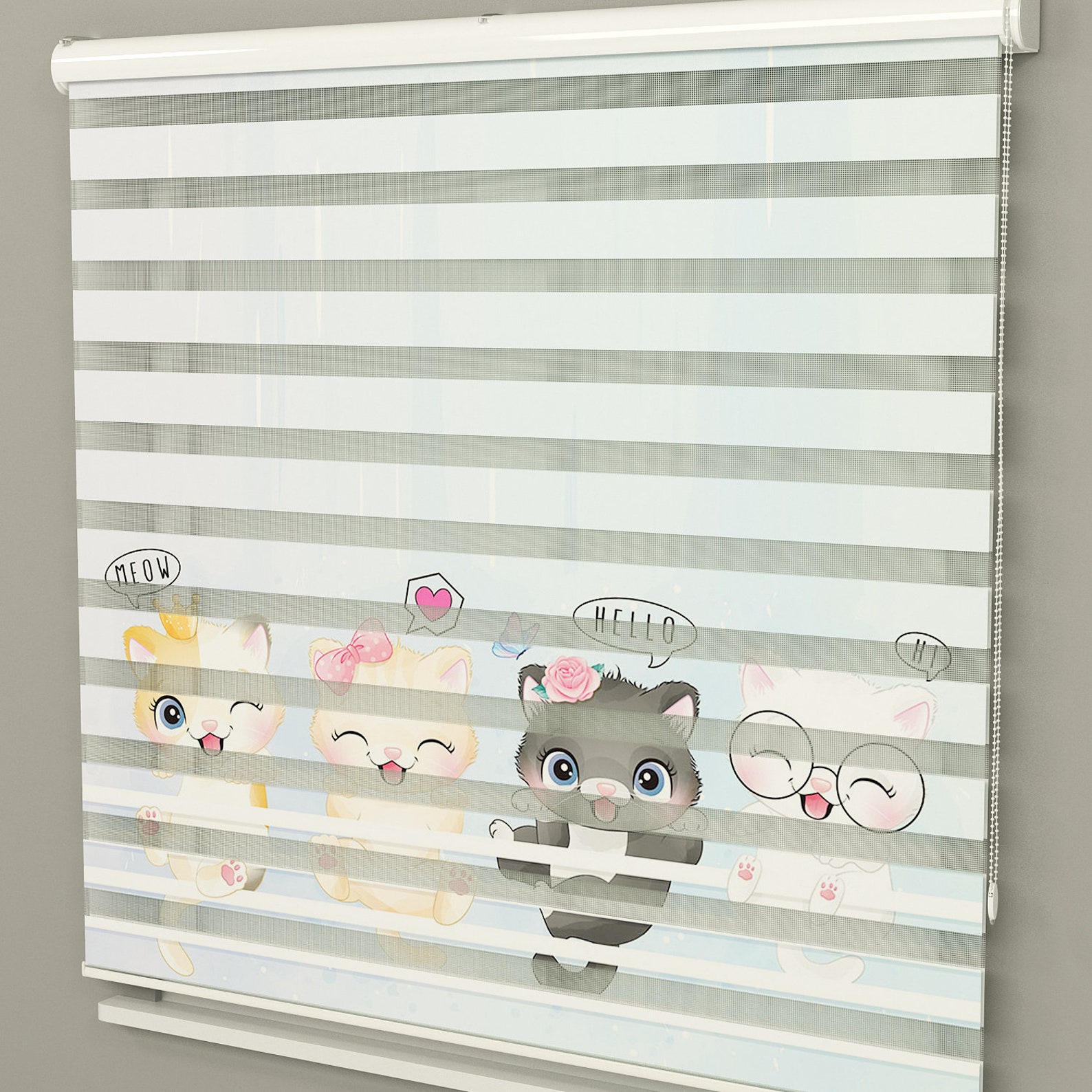 Customizable Shades Roller Blind - Made for Day and Night Use -suitable ...