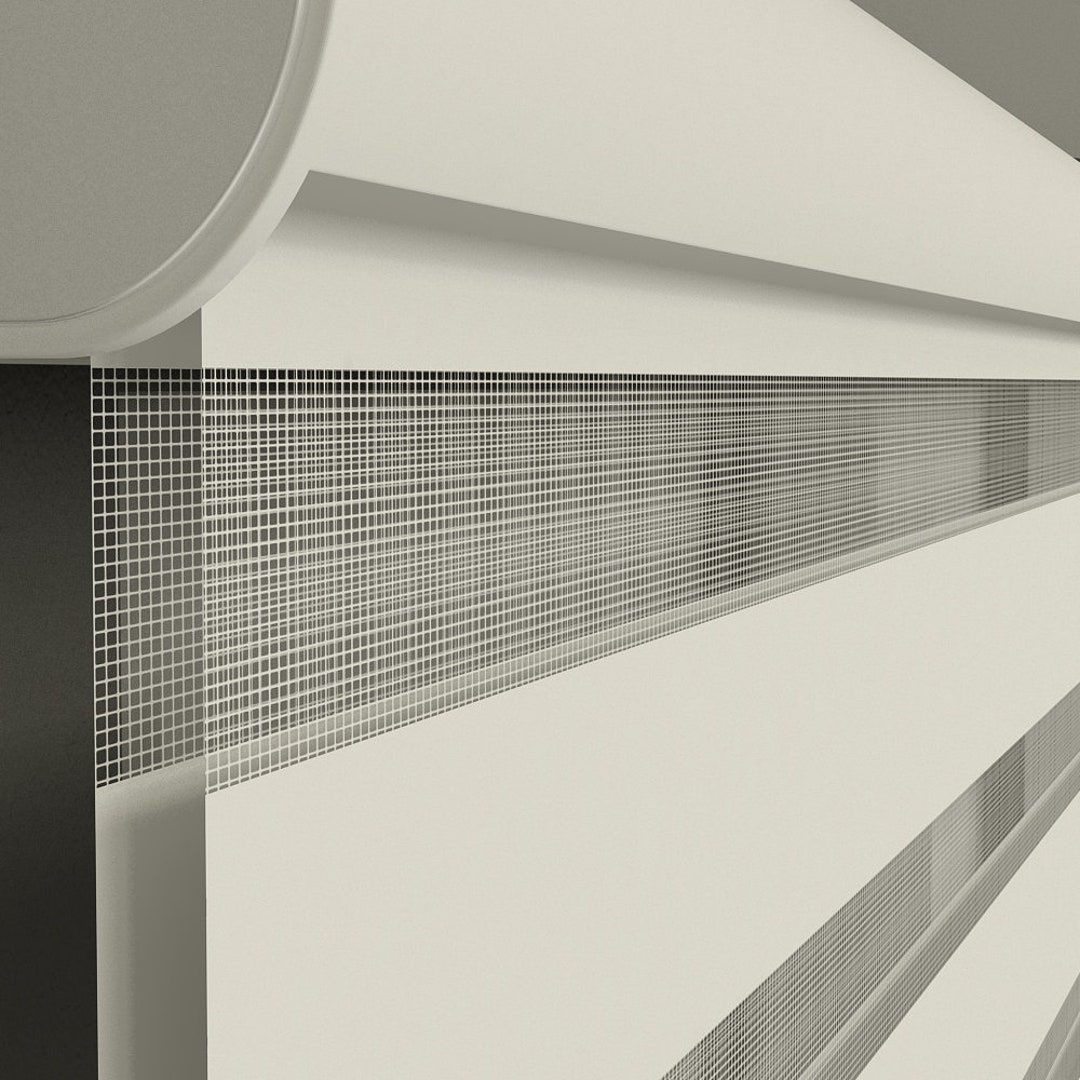 Custom Size White Zebra Roller Blinds - Day and Night - Etsy