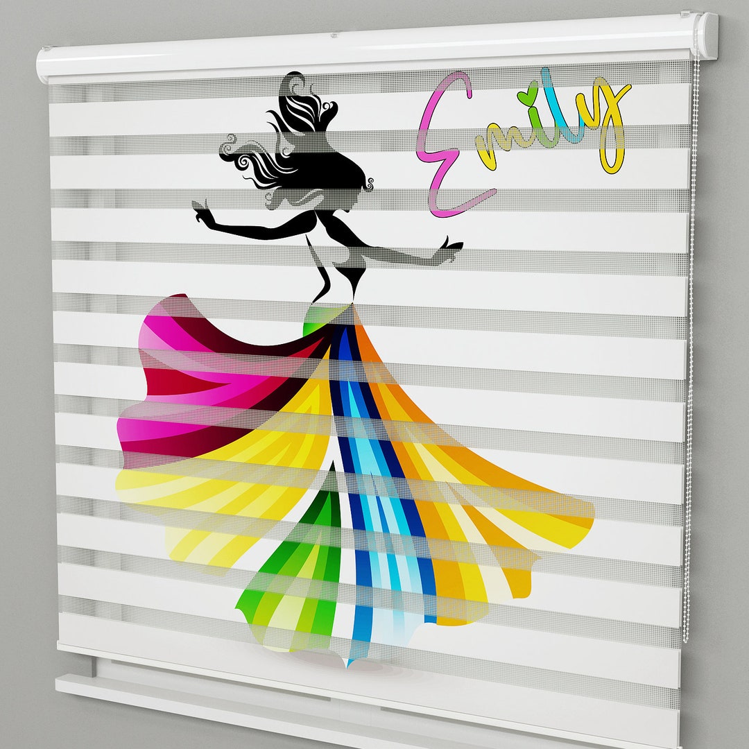 Ballerina Zebra Roller Blind: Customizable Day & Night Shade - Etsy