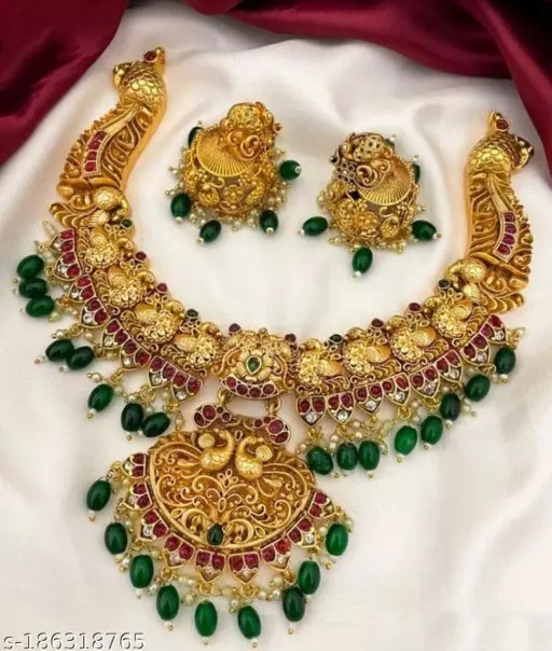 Indian Kundan and Pearls Traditional Jewelry Set for Women & Girls ...