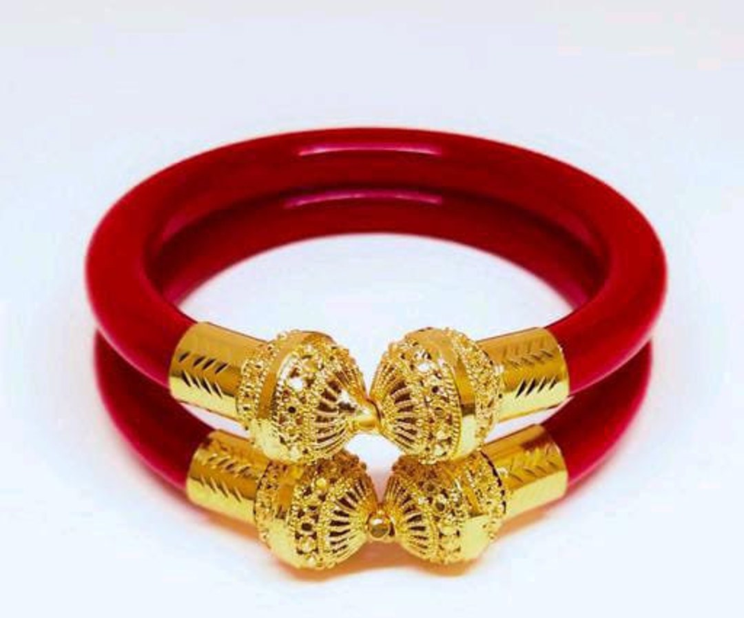 Indian Shakha Pola Bangles/red Bangles/indian New Designer Bangoli ...
