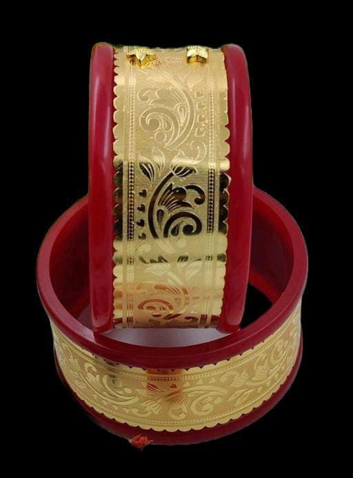 Indian Shakha Pola Bangles/red Bangles/indian New Designer Bangoli ...