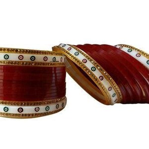 Punjabi Indian Bridal Red Suhagan Chuda Bangles, Newly Married Chuda ...