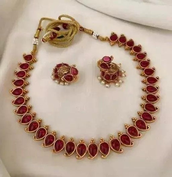 Ruby sets indian jewellery with price store