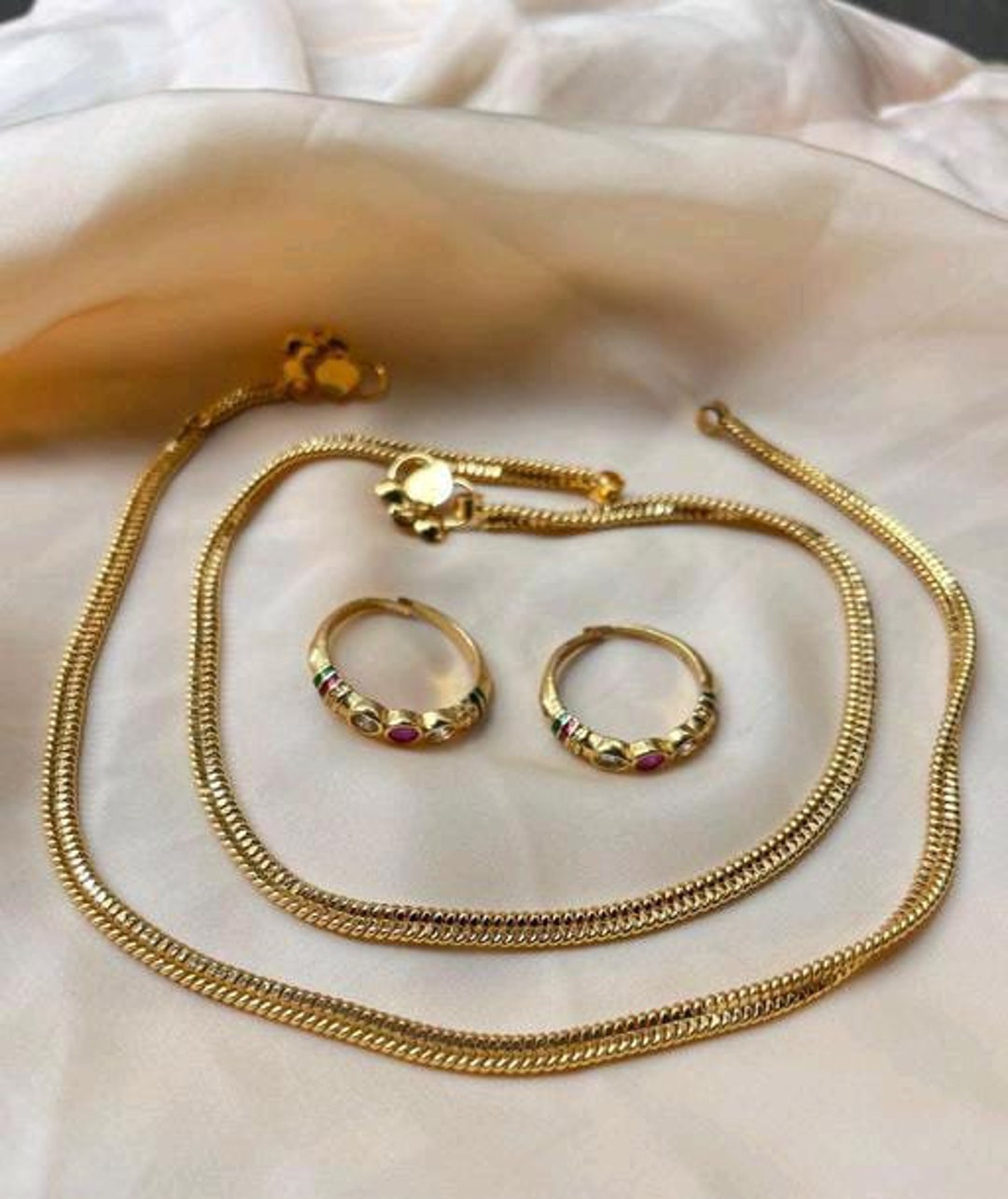 Daily Wear Anklets, Simple Golden Payal, Gold Anklet, Body Jeweley, Toe ...