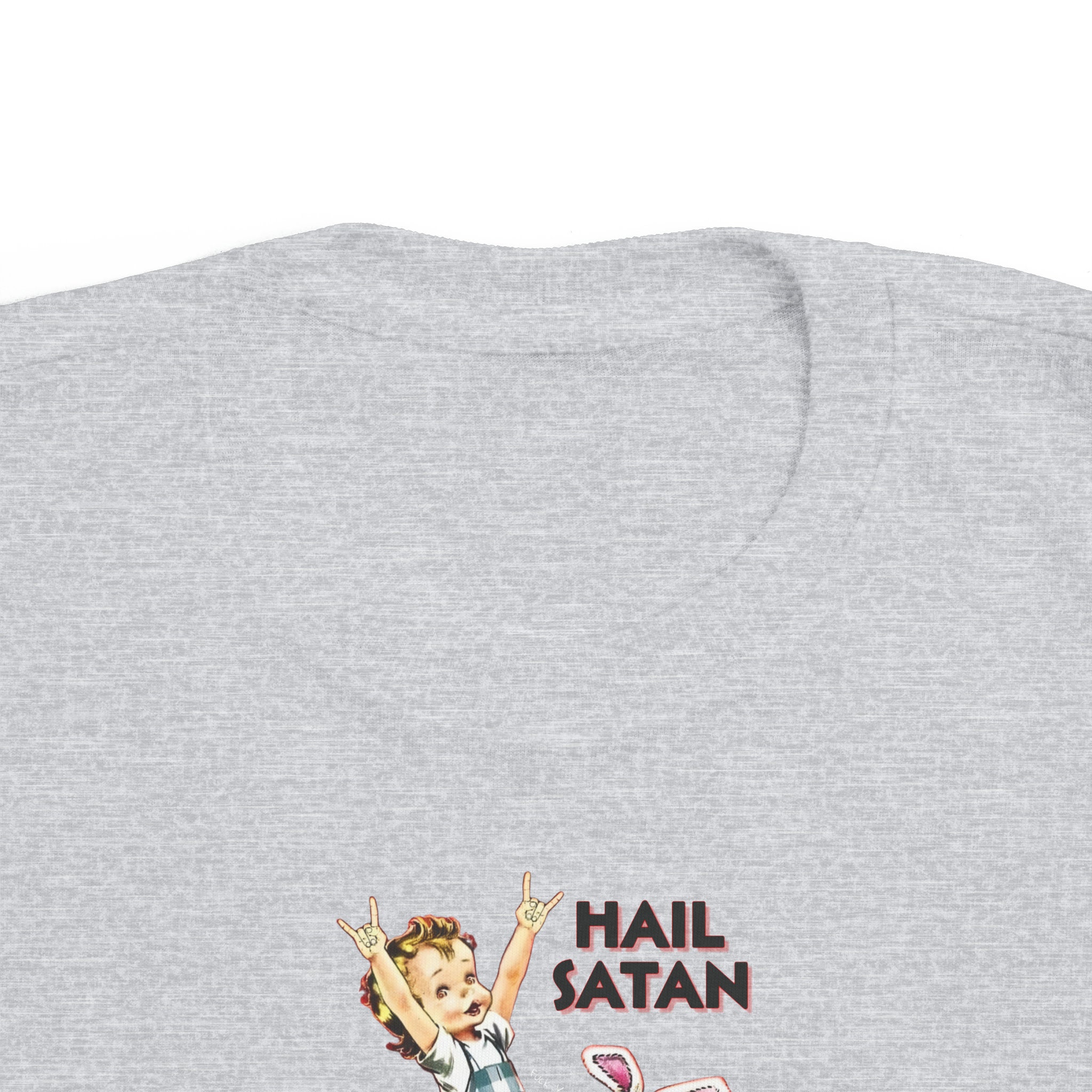 Vintage Children's Kitch Art 'hail Satan' T-shirt Rock 'n' Roll Salute ...