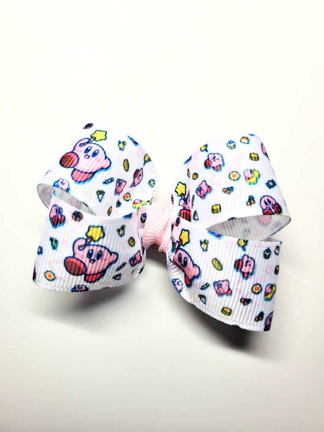 Level up Style Kawaii Kirby Theme Nintendocore Hair Bows Gamer Hair ...
