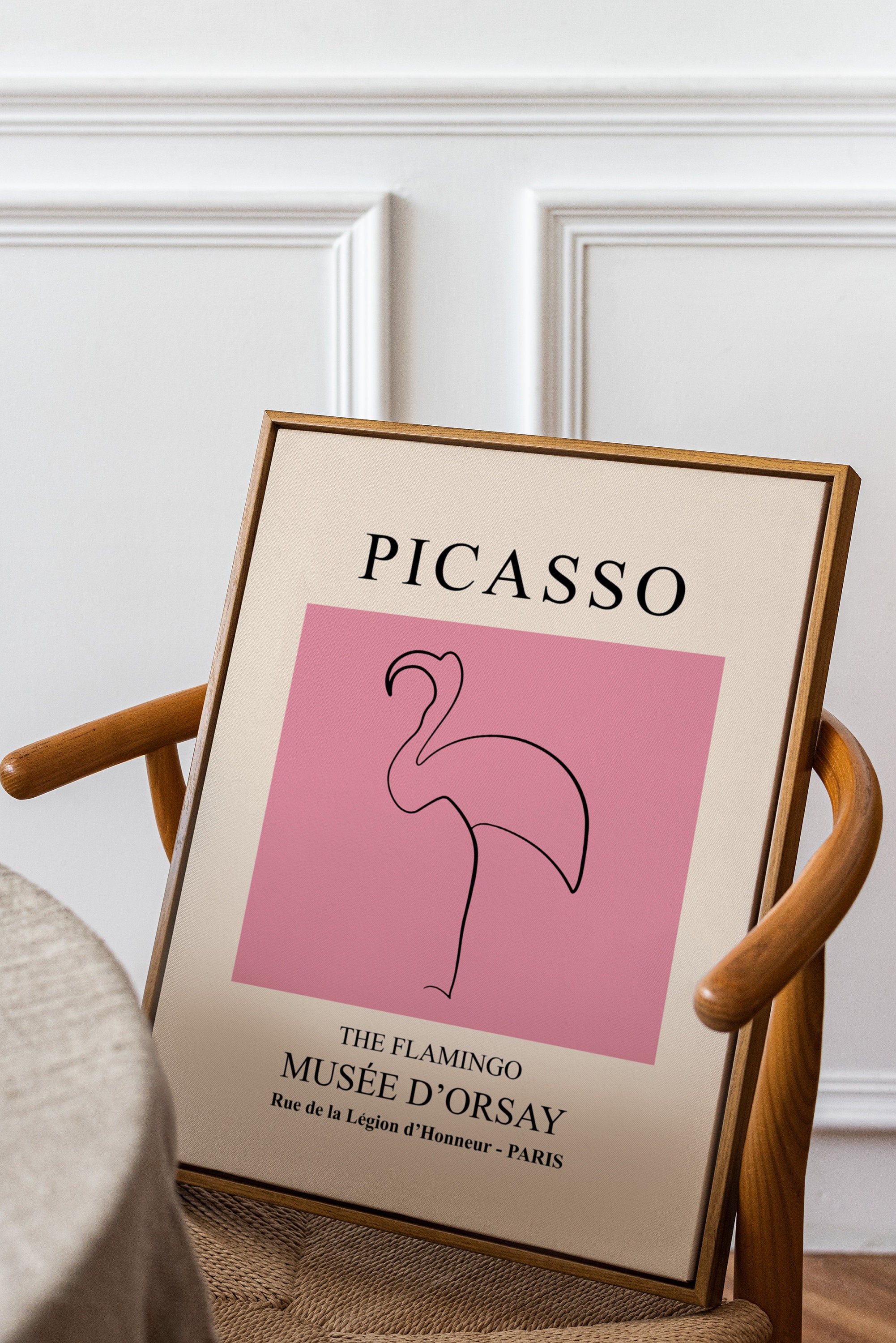 Picasso Art Print, Flamingo Art Print, Gallery Wall Art, Digital Art ...