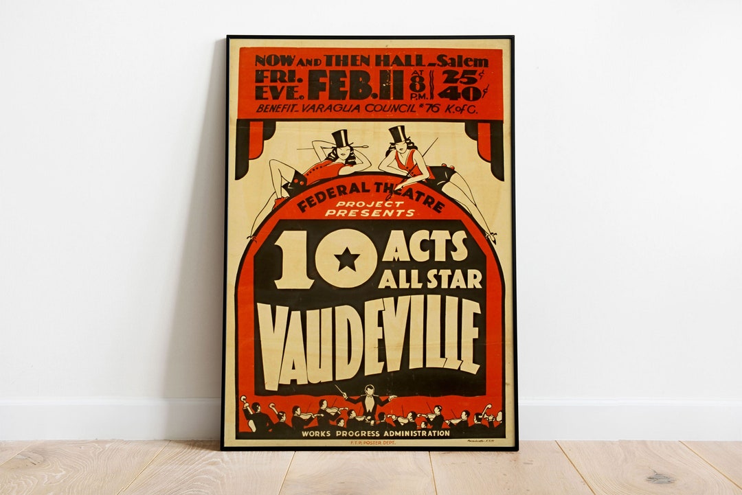 Old Theatre Poster, Vintage Poster, Musical Poster, Printable Art ...