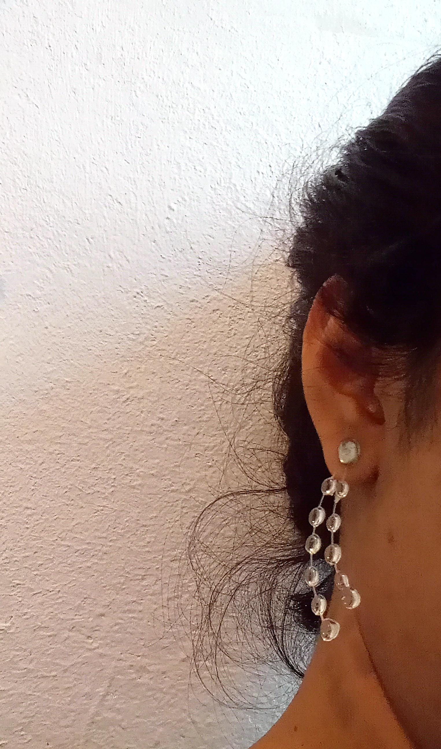 Water Drop Earrings,handmade Resin Rain Drop Earrings, Minimalist ...