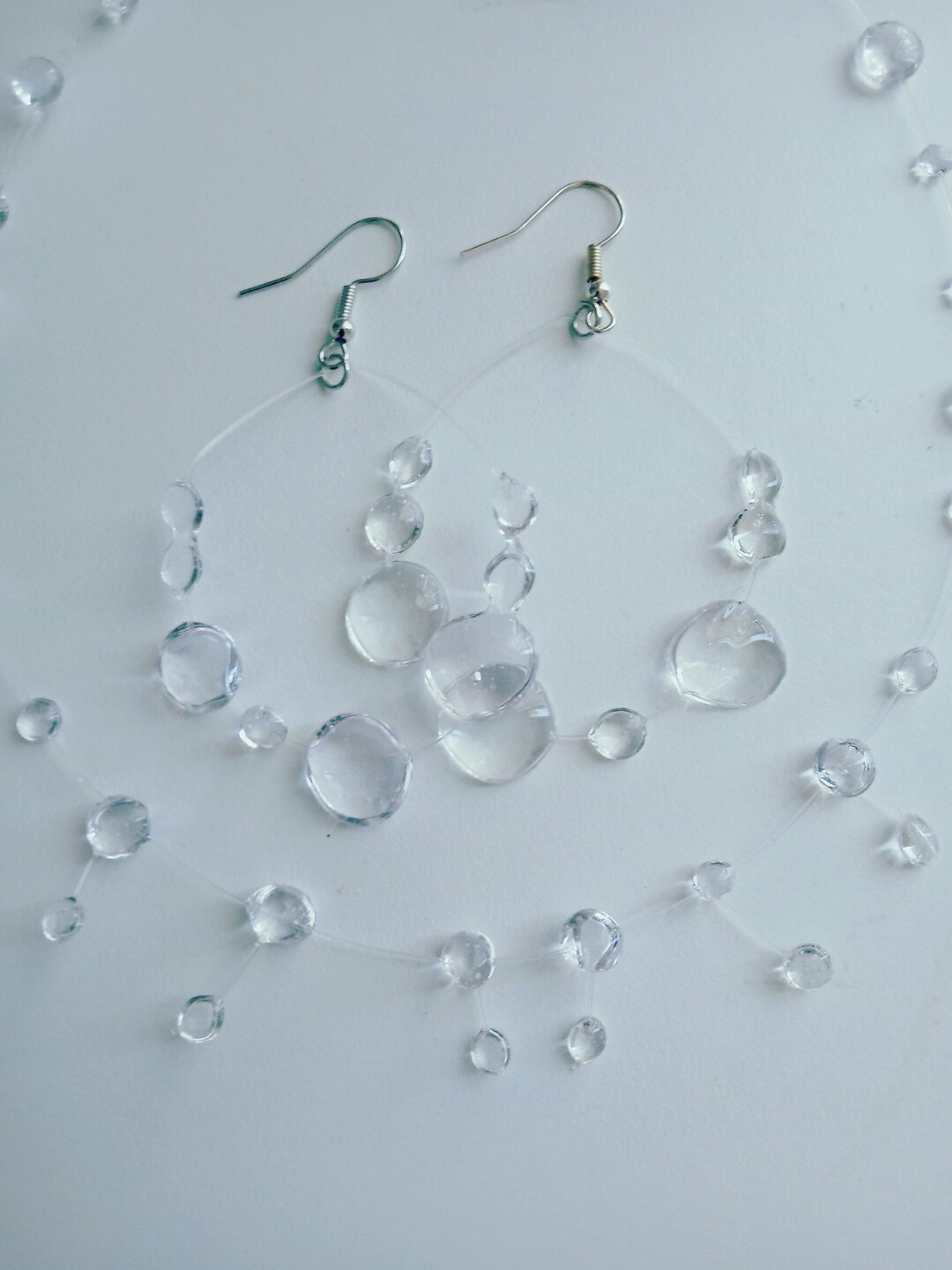 Wedding Jewelry Set , Water Drop Jewelry ,raindrop Necklace ,water Drop ...