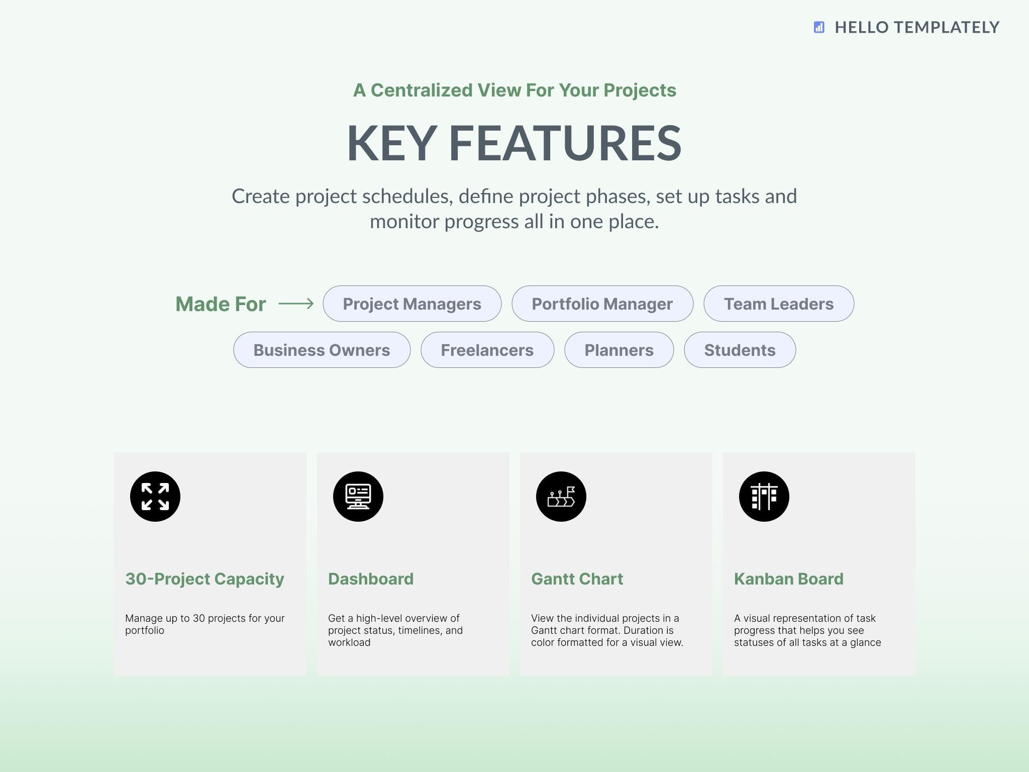 Excel Project Management Template: Task Tracker, Gantt Chart (digital ...
