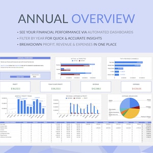Small Online Business Bookkeeping Dashboard Google Sheets - Etsy