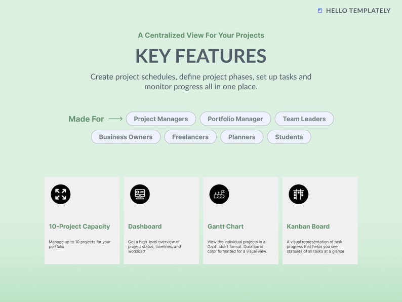 Project Management Template, Google Sheets | Task Manager, to Do List ...